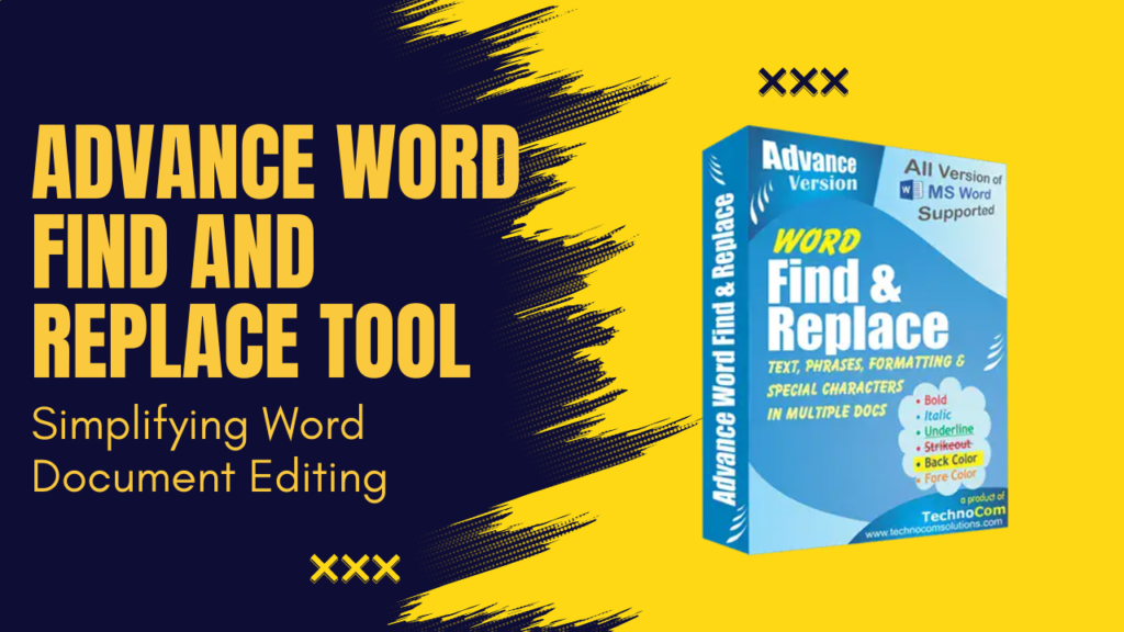Efficiently Finding and Replacing Words in Bulk Documents, Find and Replace
